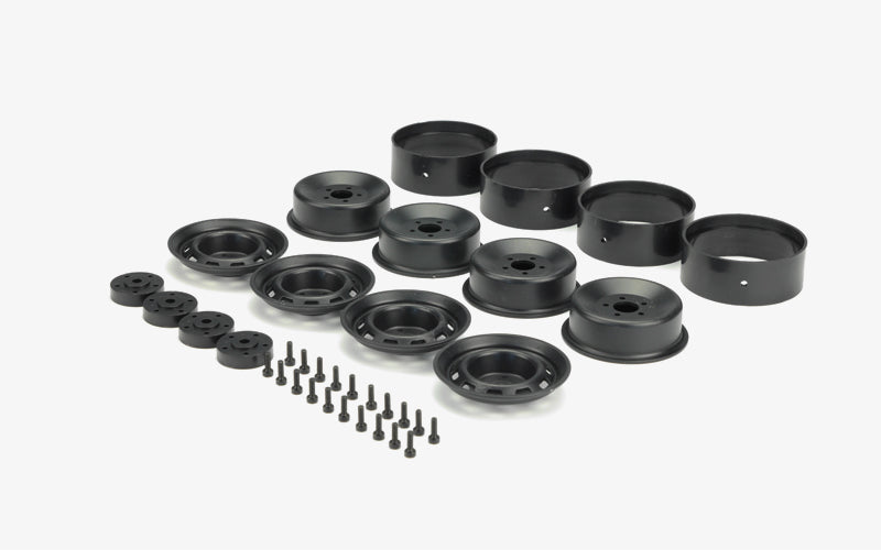 SCA-1E 1.9 Black Plastic Beadlock Wheel Set (x4) | Carisma-Shop.com